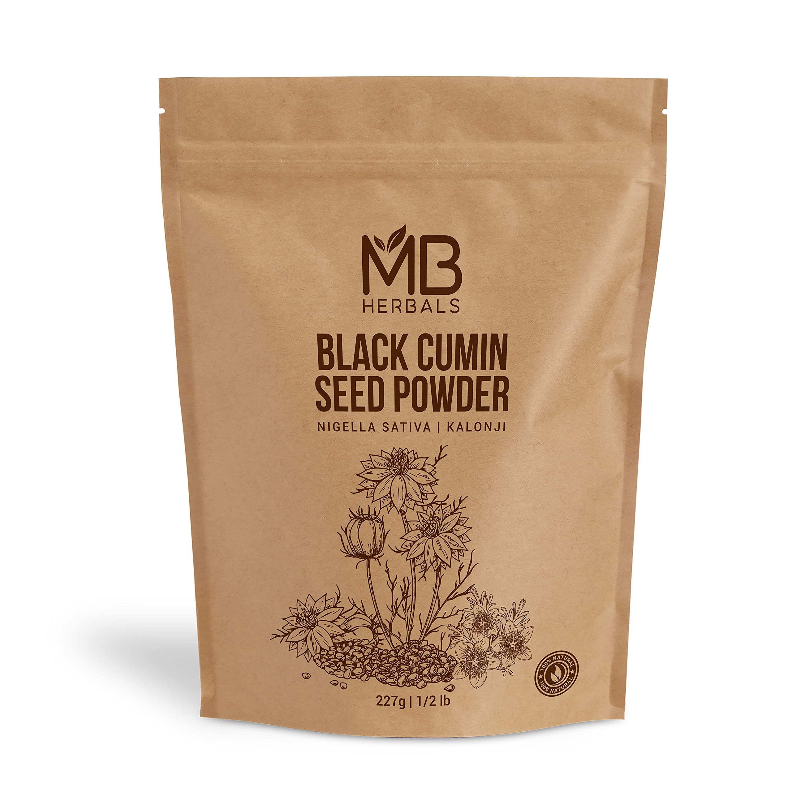 Amazon.com: MB Herbals Black Cumin Seed Powder 227 Gram (8 oz ...