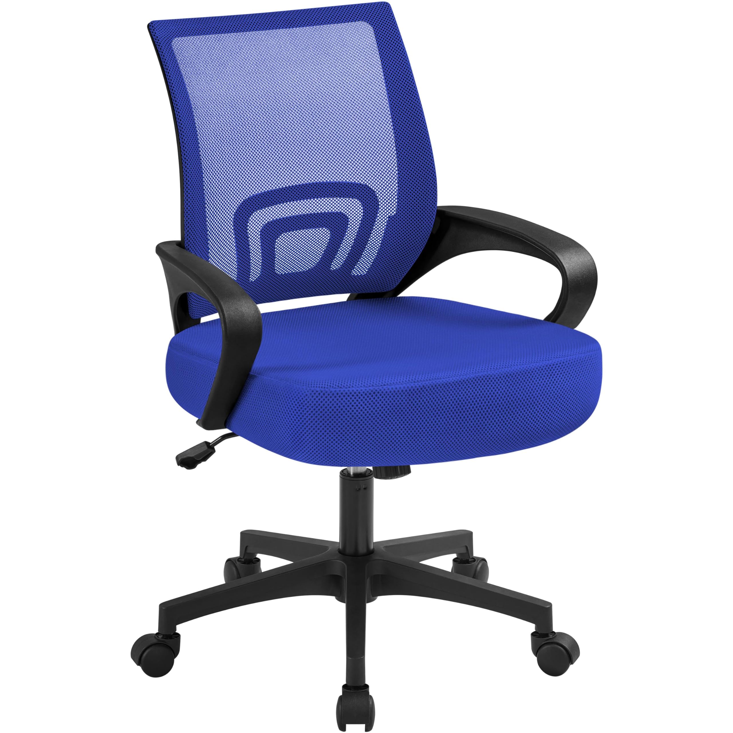 Yaheetech Office Chair Computer Chair Mid Back Adjustable Desk Chair ...
