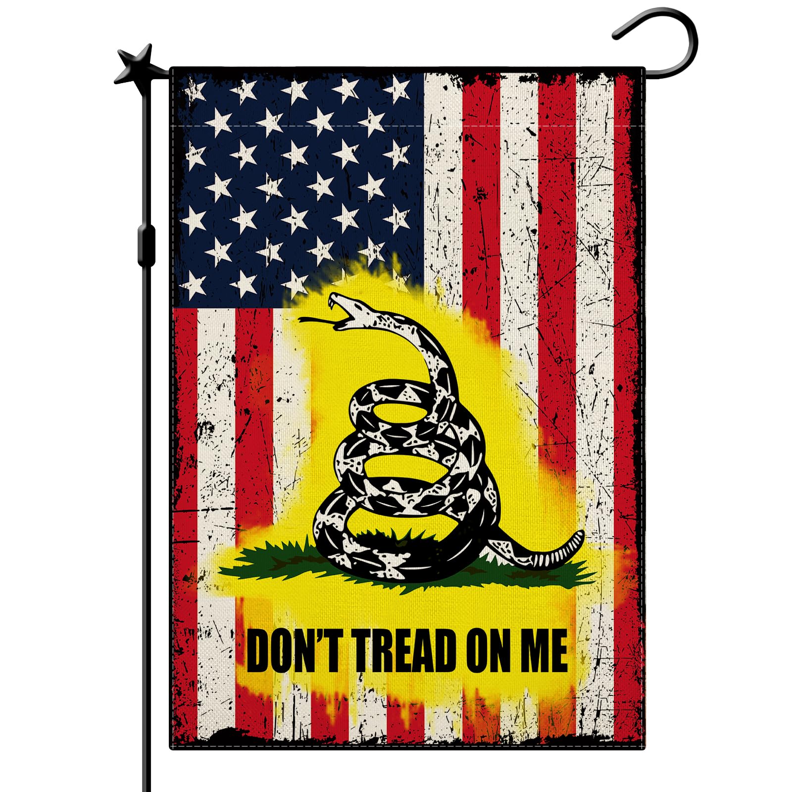 CMEGKE Dont Tread On Me Garden Flag, Don’t Tread On Me Flag Patriotic ...