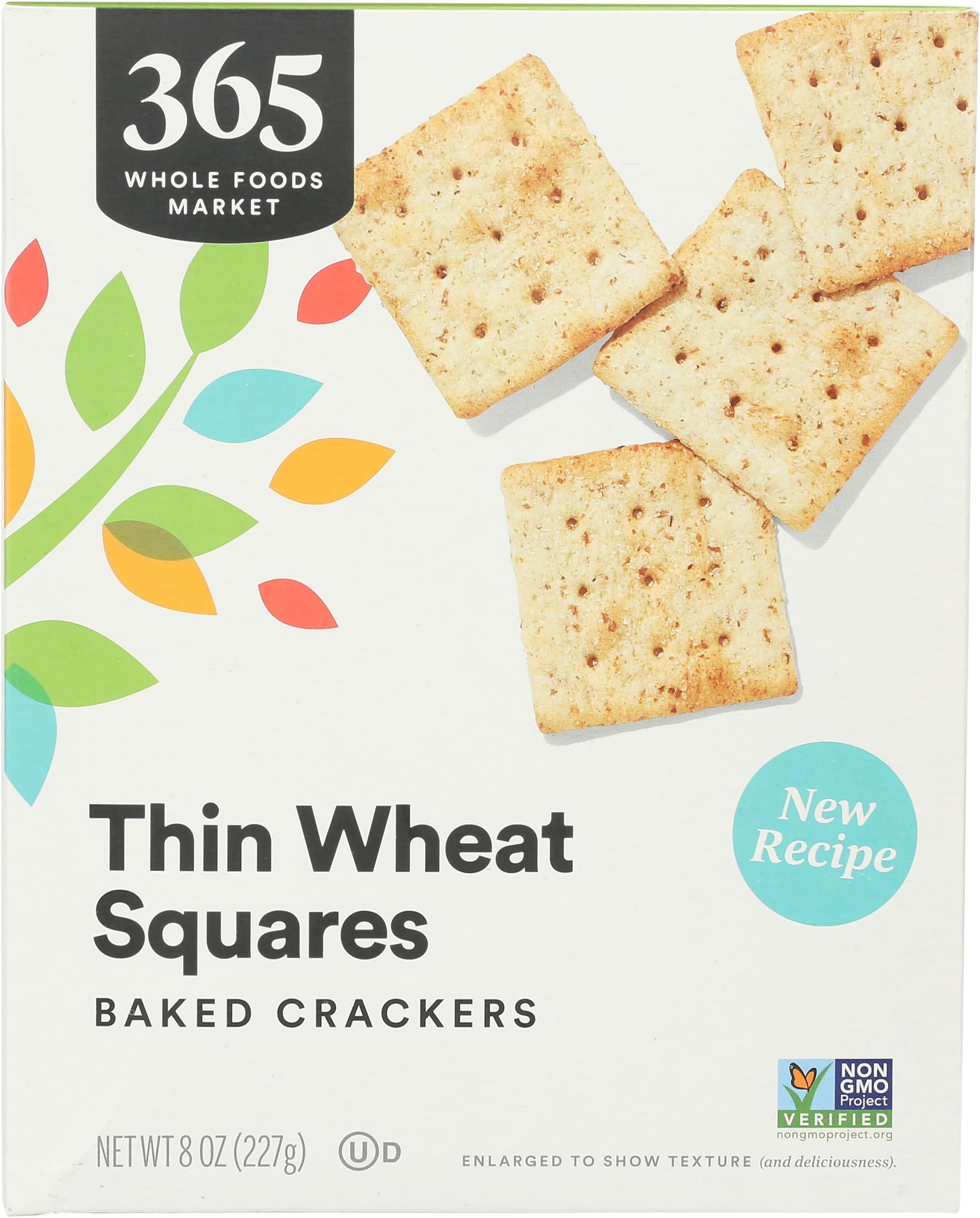 Amazon.com: 365 by Whole Foods Market, Thin Wheat Squares Baked ...