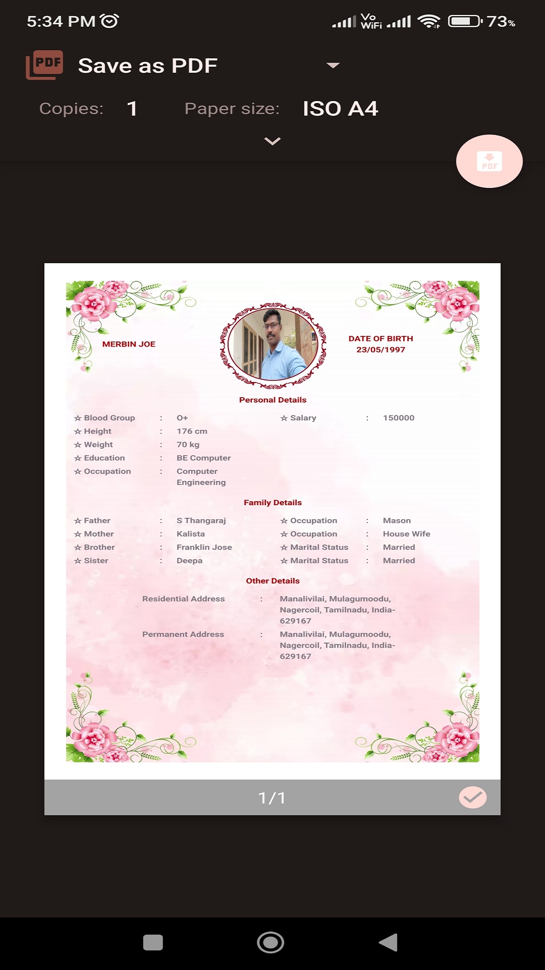 Marriage Biodata Maker - App on Amazon Appstore