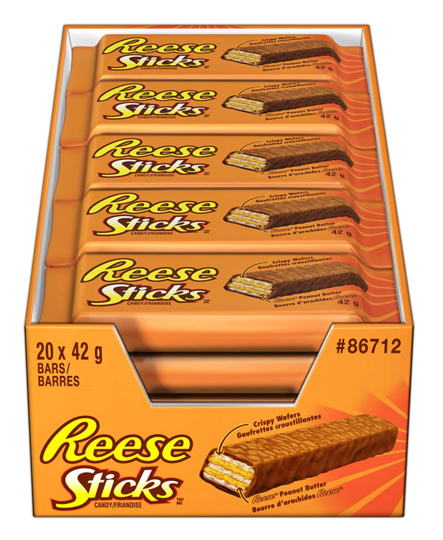 REESE STICKS Chocolate Peanut Butter Candy, 20 Count : Amazon.ca ...