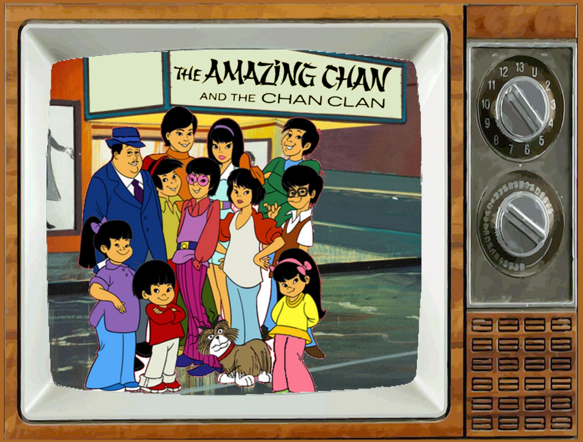 Amazon.com: The Amazing CHAN and The CHAN Clan TV Fridge Magnet 2" x 3 ...