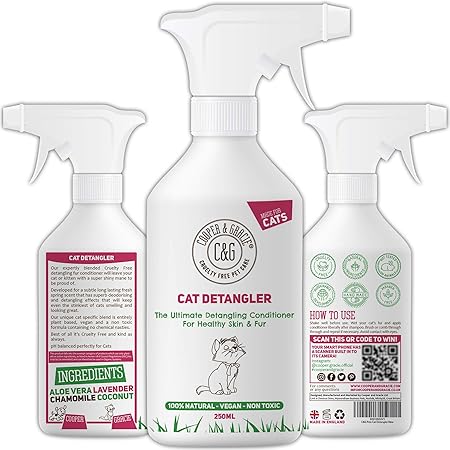 C&G Pets | Cat Detangler Spray 250ml | Vegan Detangling Spray For Cats ...