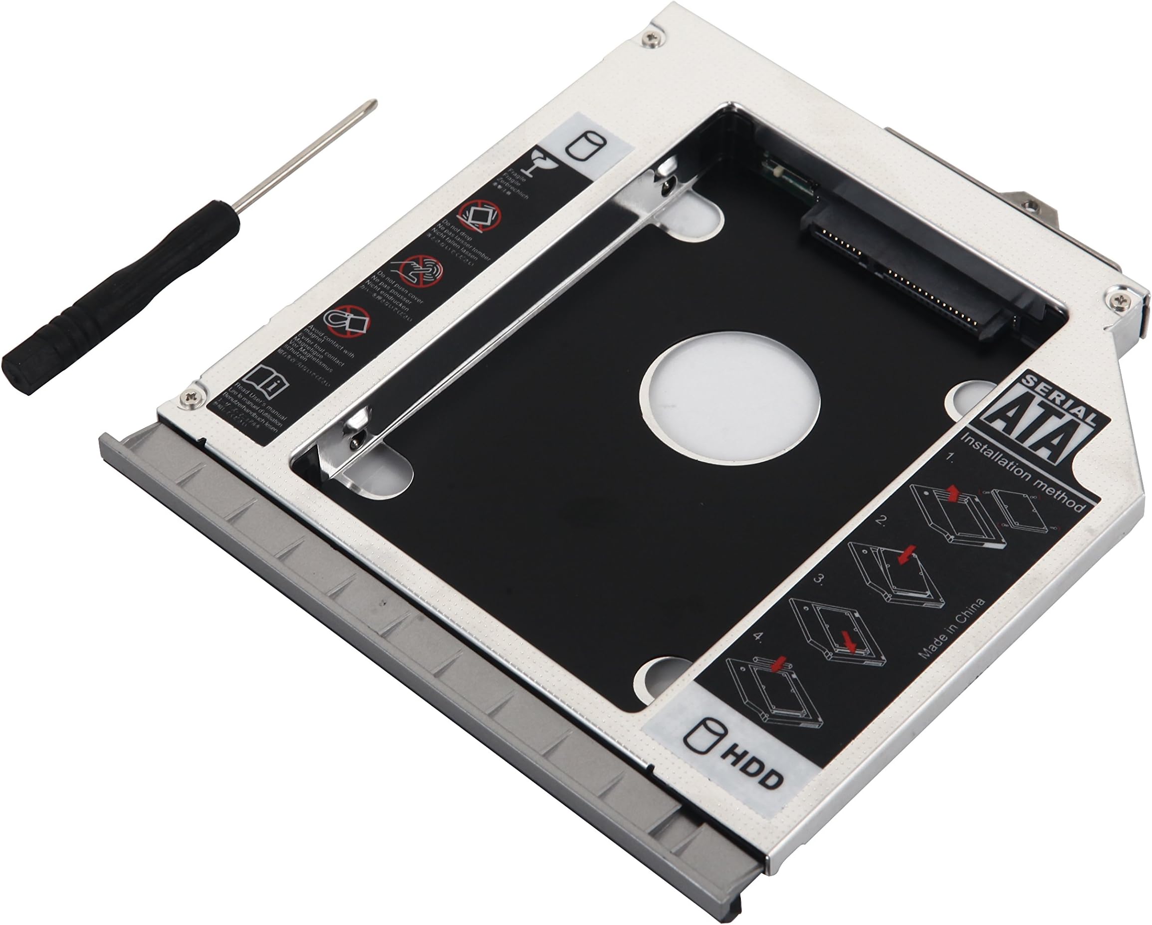 Amazon.com: 2nd HDD SSD Hard Drive Caddy for HP Elitebook 8460p 8460w ...