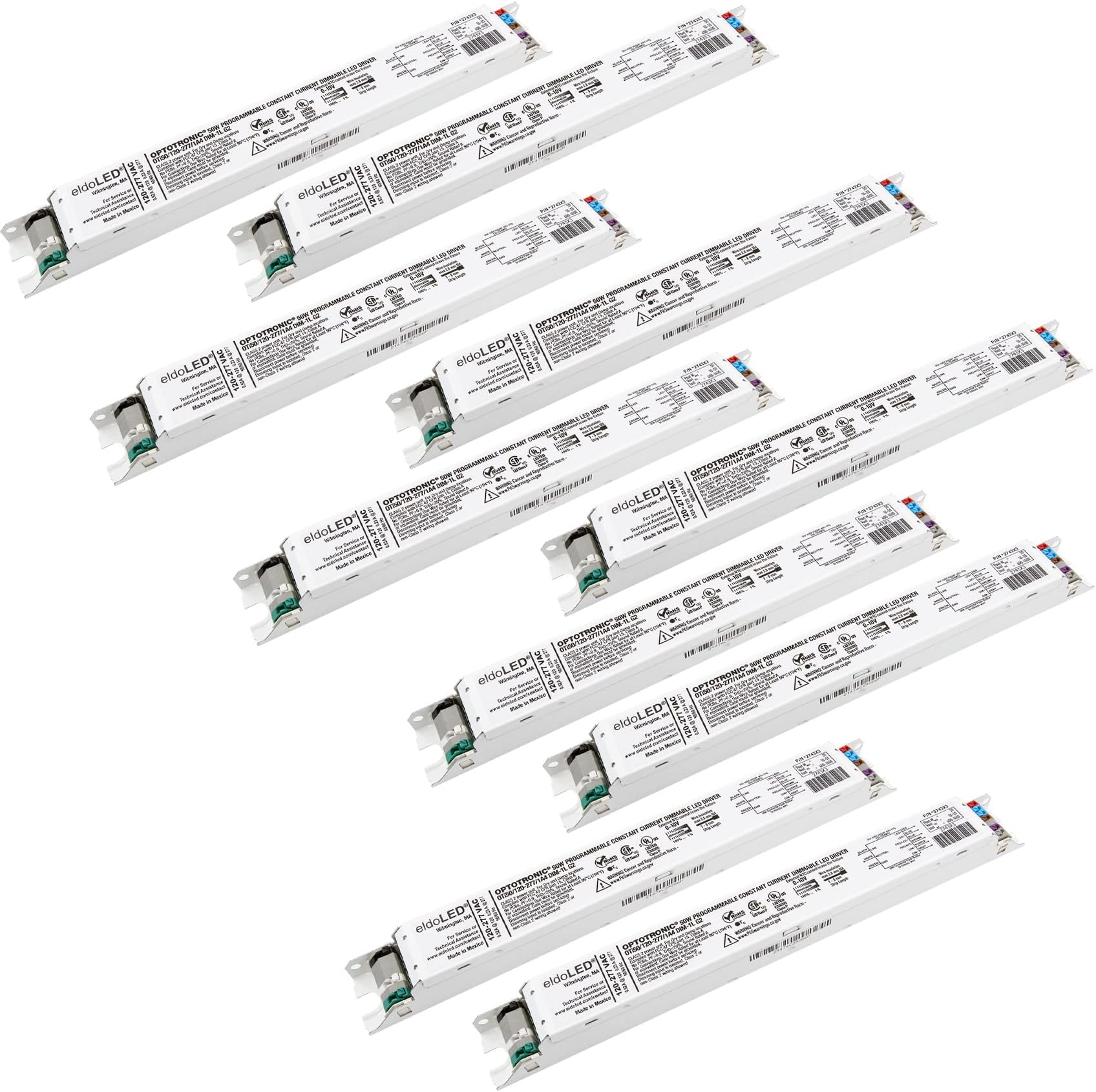 10 Pieces Osram 57452 50 watt 120/277 volt 50-60Hz Dimmable LED Driver ...