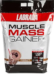 Amazon.com: Labrada Nutrition Muscle Mass Gainer, Chocolate, 12 Pound ...