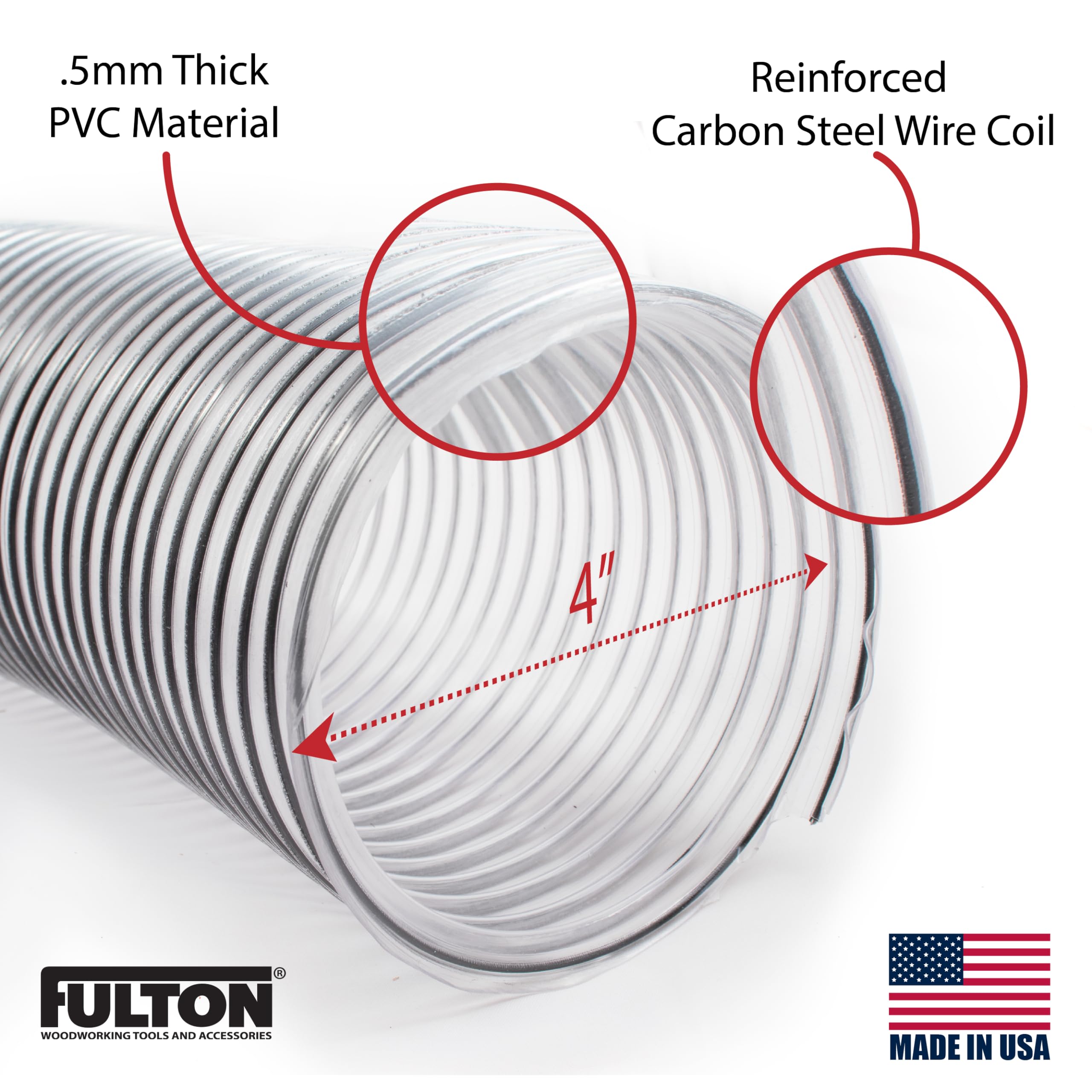 Snapklik.com : 4 Inch Diameter X 10 Foot Long Ultra Flex Clear Vue ...