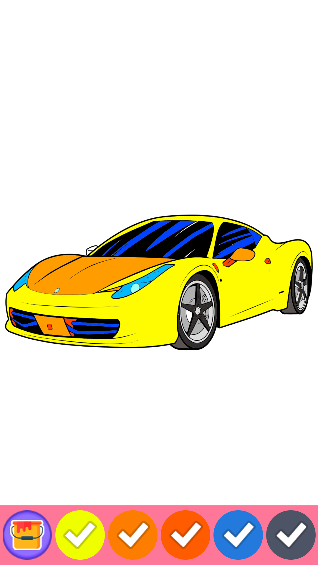 Cars Coloring Book For Kids : Color By Number - Coloring Games - App on ...