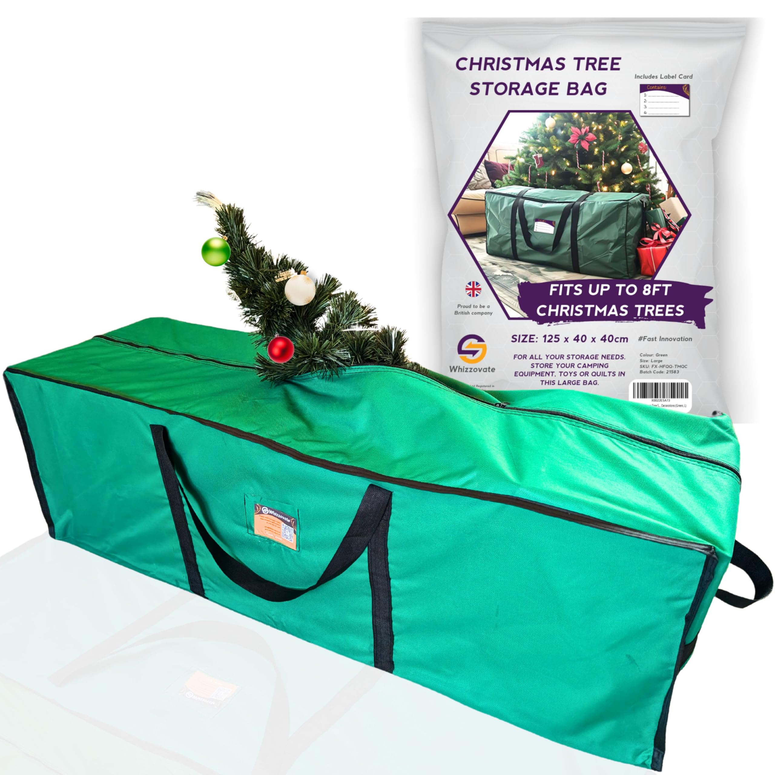 Christmas Tree Storage Bag | Christmas Tree Storage Box | 125 x 40 x ...