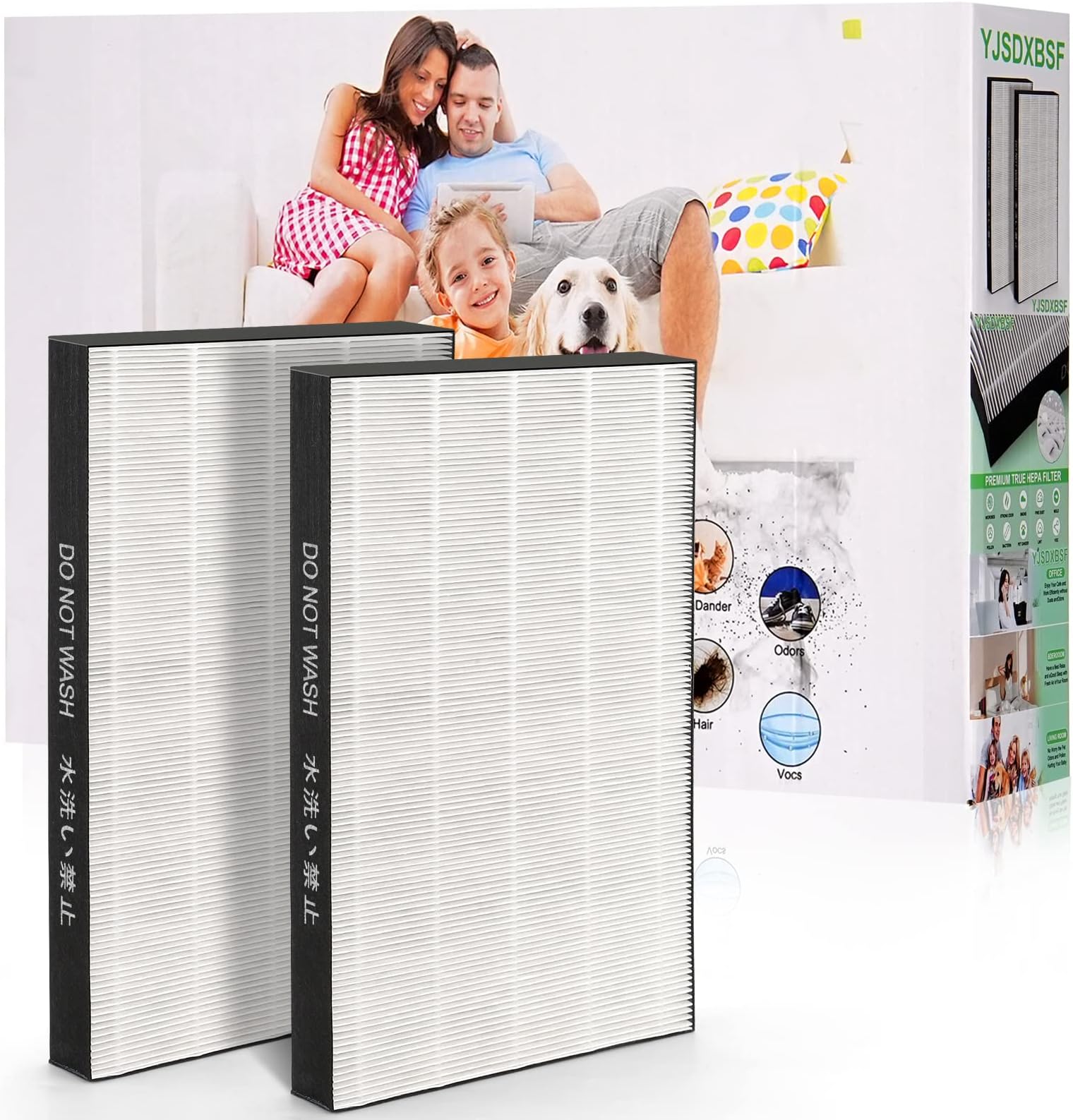 YJSDXBSF KC-860U Replacement Filter, Compatible with for Sharp Air ...