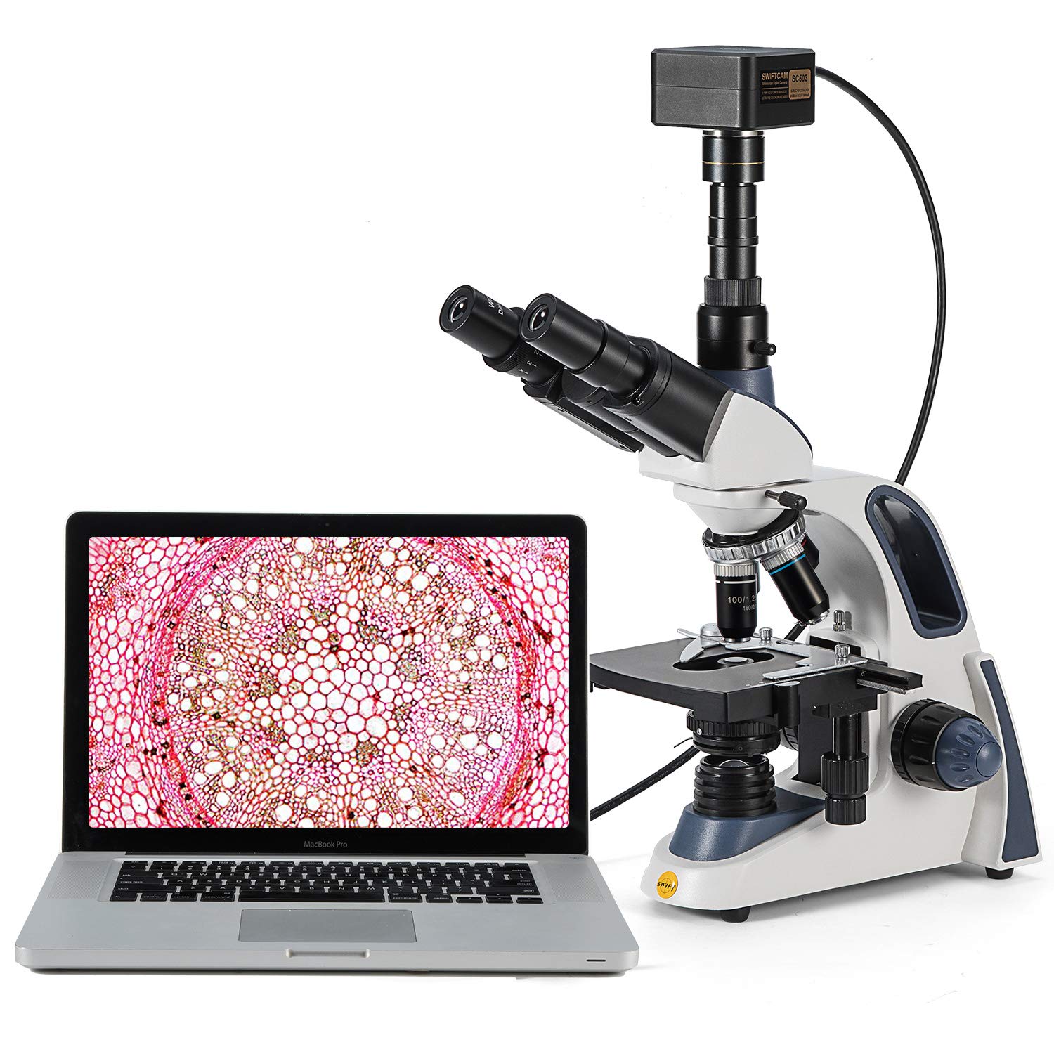 Snapklik.com : Swift Compound Trinocular Microscope SW380T,40X-2500X ...