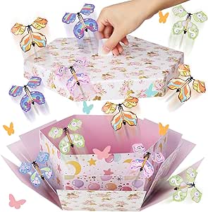 Amazon.com: Auidy_6TXD Butterfly Explosion Gift Box, Flying Butterfly ...