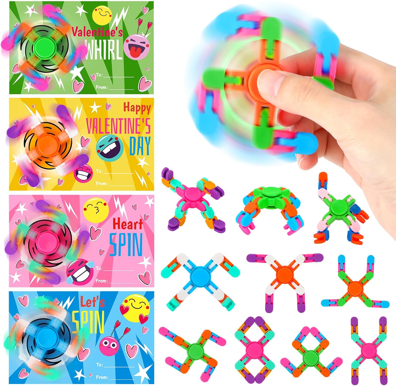 Amazon.com: Loscola Valentines Day Cards for Kids School, 28 Packs ...