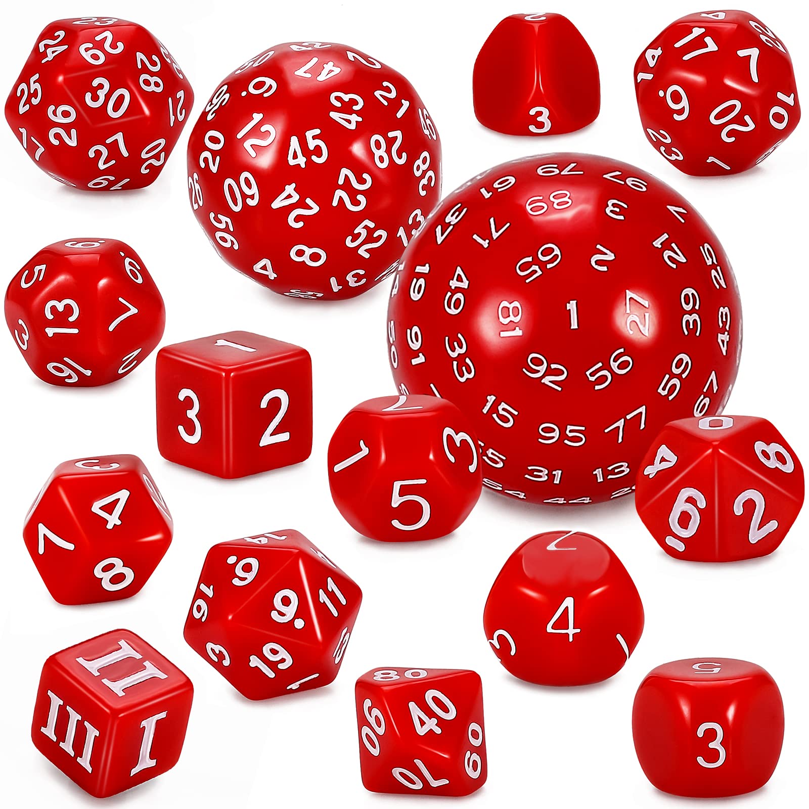 Snapklik.com : CiaraQ DND Polyhedral Dice Set (15pcs) D4-D100 Game Dice