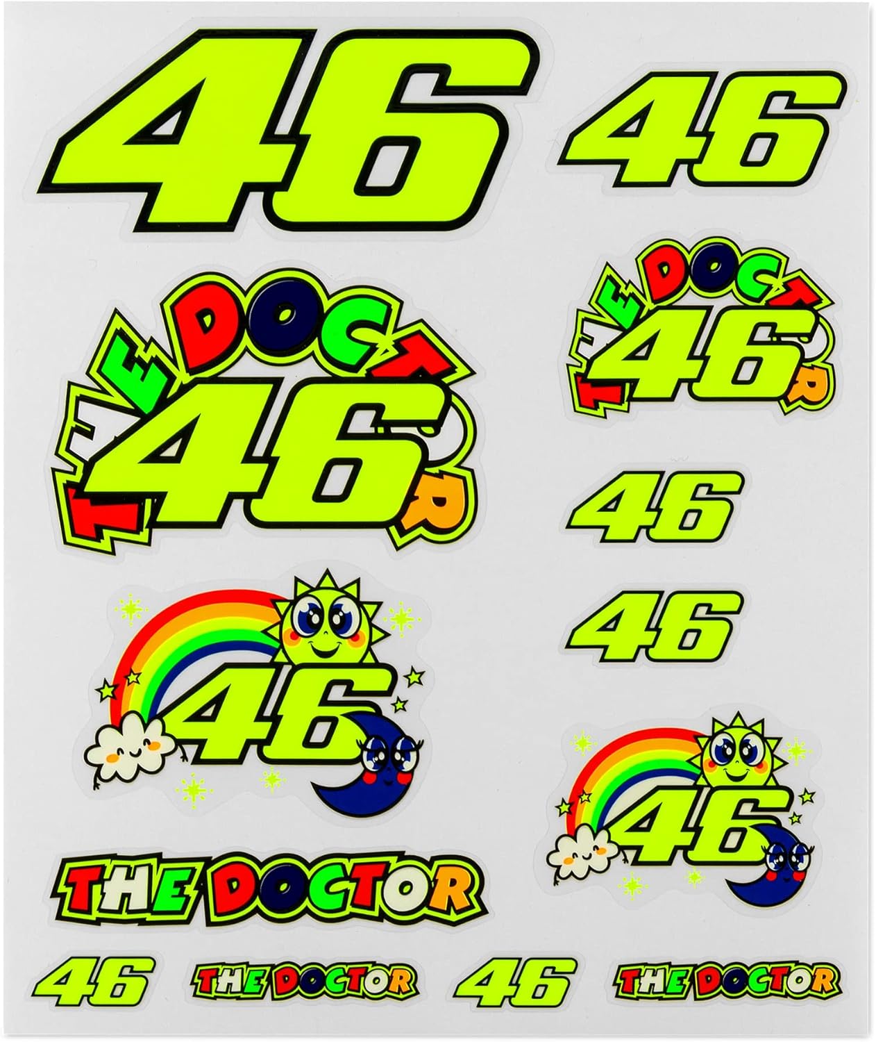 Valentino Rossi Aufkleber 46,Unisex,One Size,Multi : Amazon.de: Auto ...