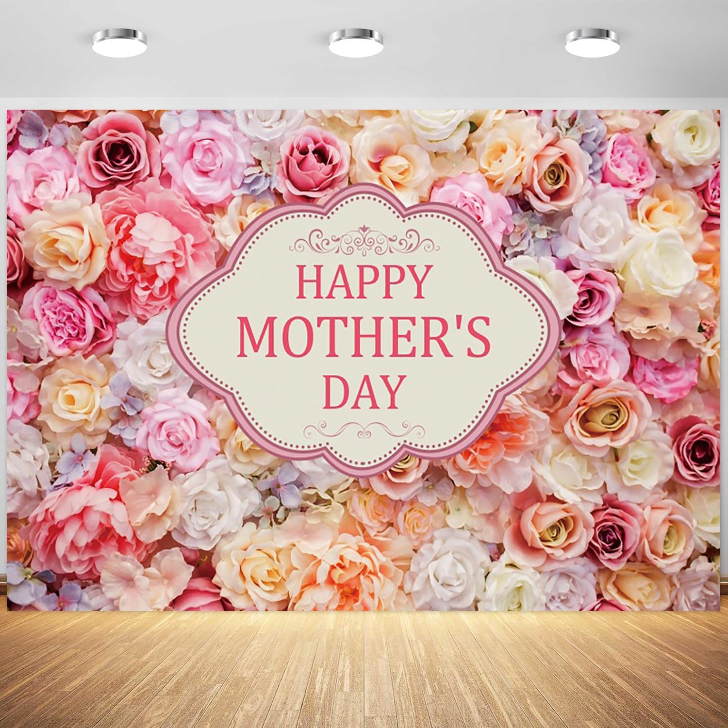 Amazon.com : 15x10ft Happy Mothers Day Backdrop Mother's Day Flowers ...