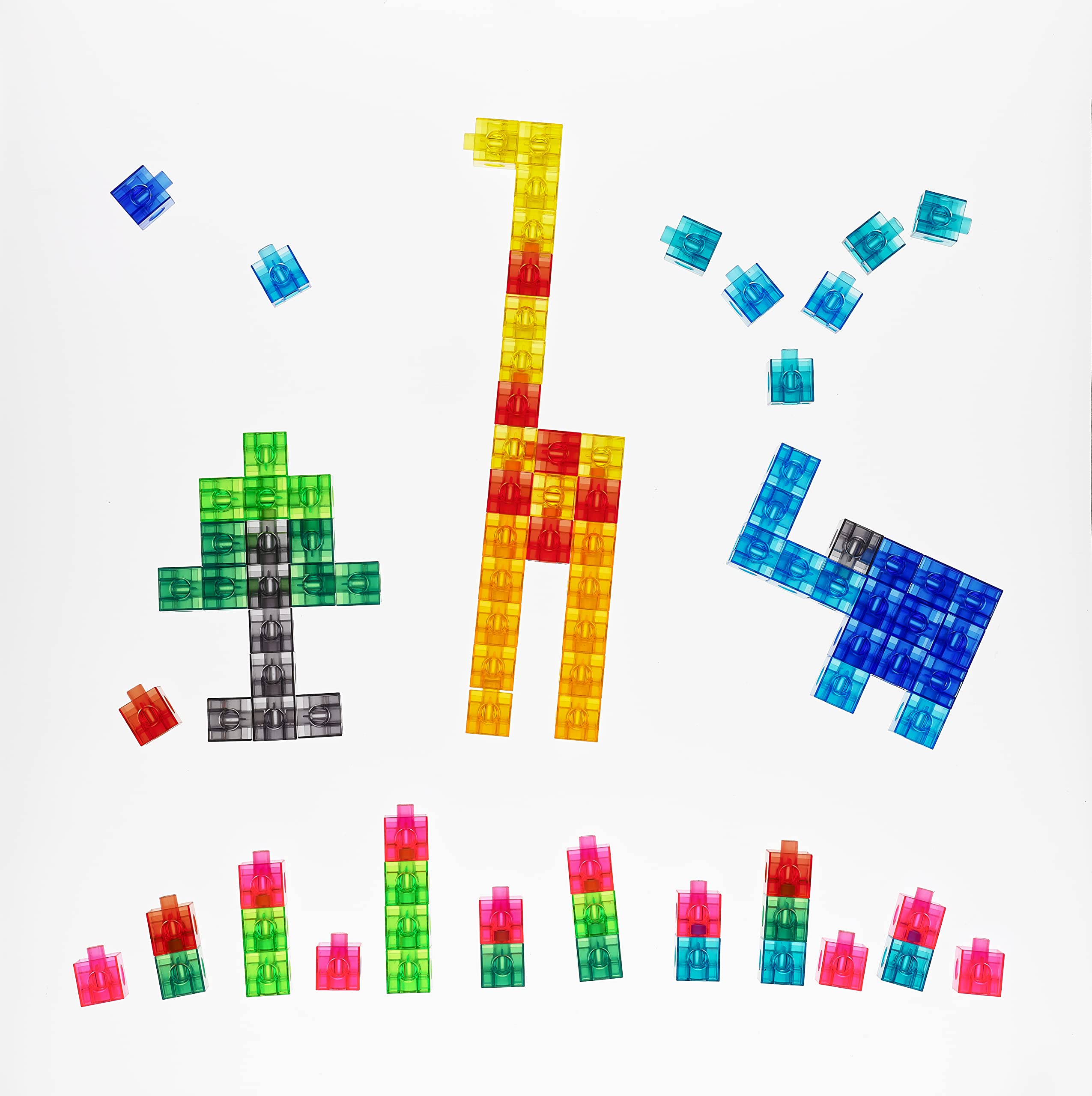 Snapklik.com : Edxeducation Translucent Linking Cubes - Construction ...