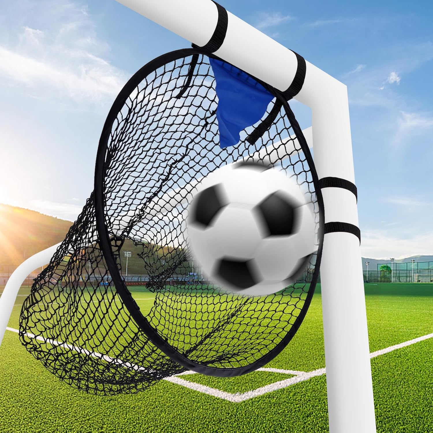 Amazon.com : Top Bins Soccer Target Goal, 21.66 inch Diameter Soccer ...