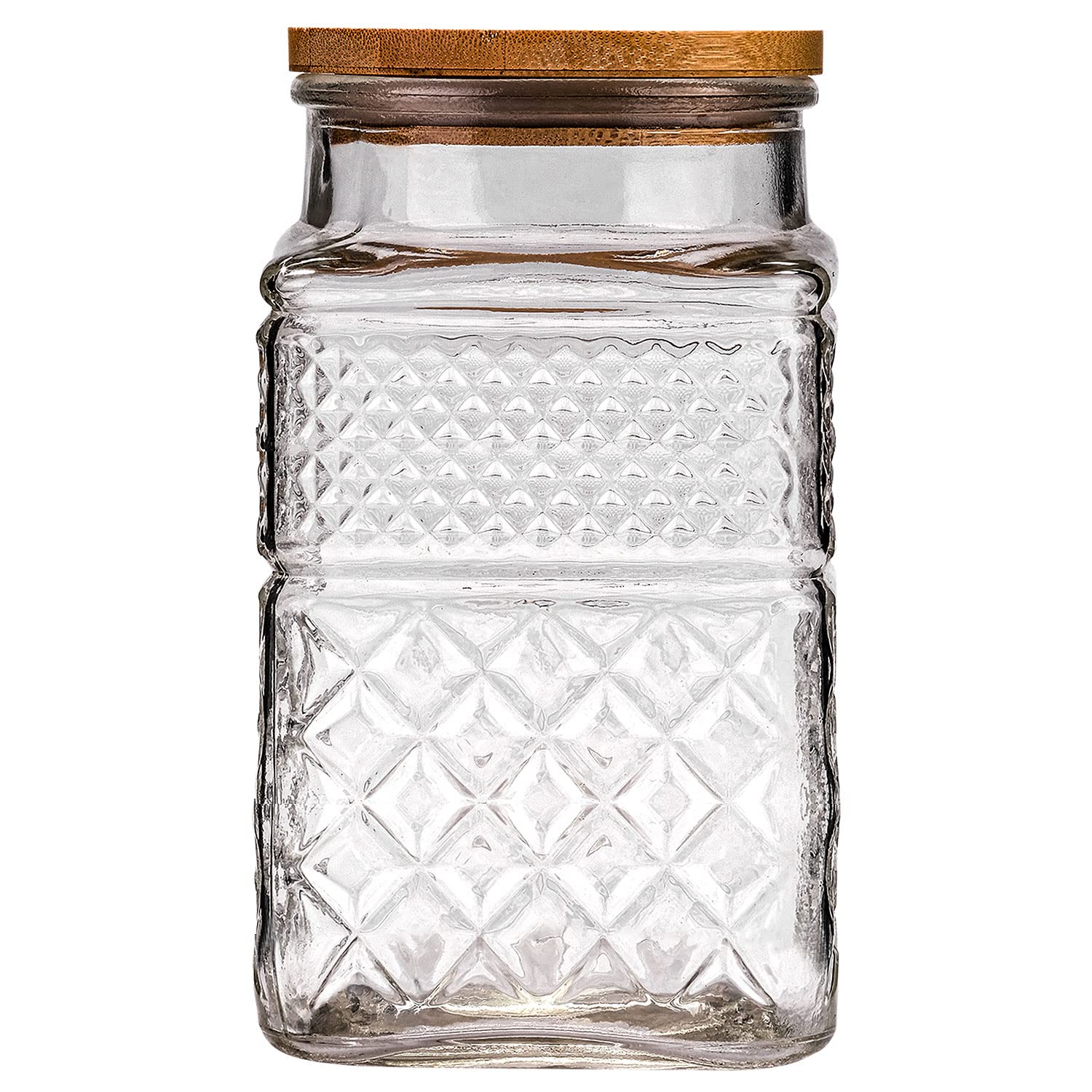 Amazon.com: WHJY Glass Storage Container with Lid, Airtight Glass Jars ...