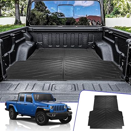 Amazon.com: Xipoo Fit 2020-2023 Jeep Gladiator Truck Bed Mat 5 FT TPE ...