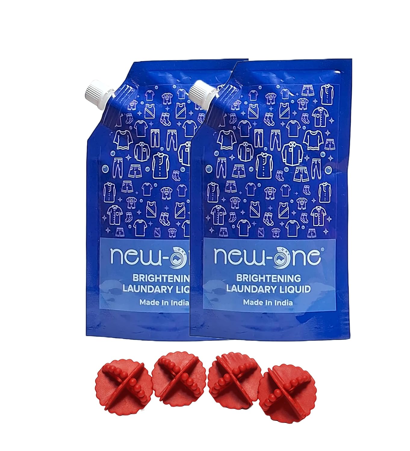 NEWONE All in One Brightening Laundary Liquid - 500 ml| Stain Remover for Clothes | Whitens ...