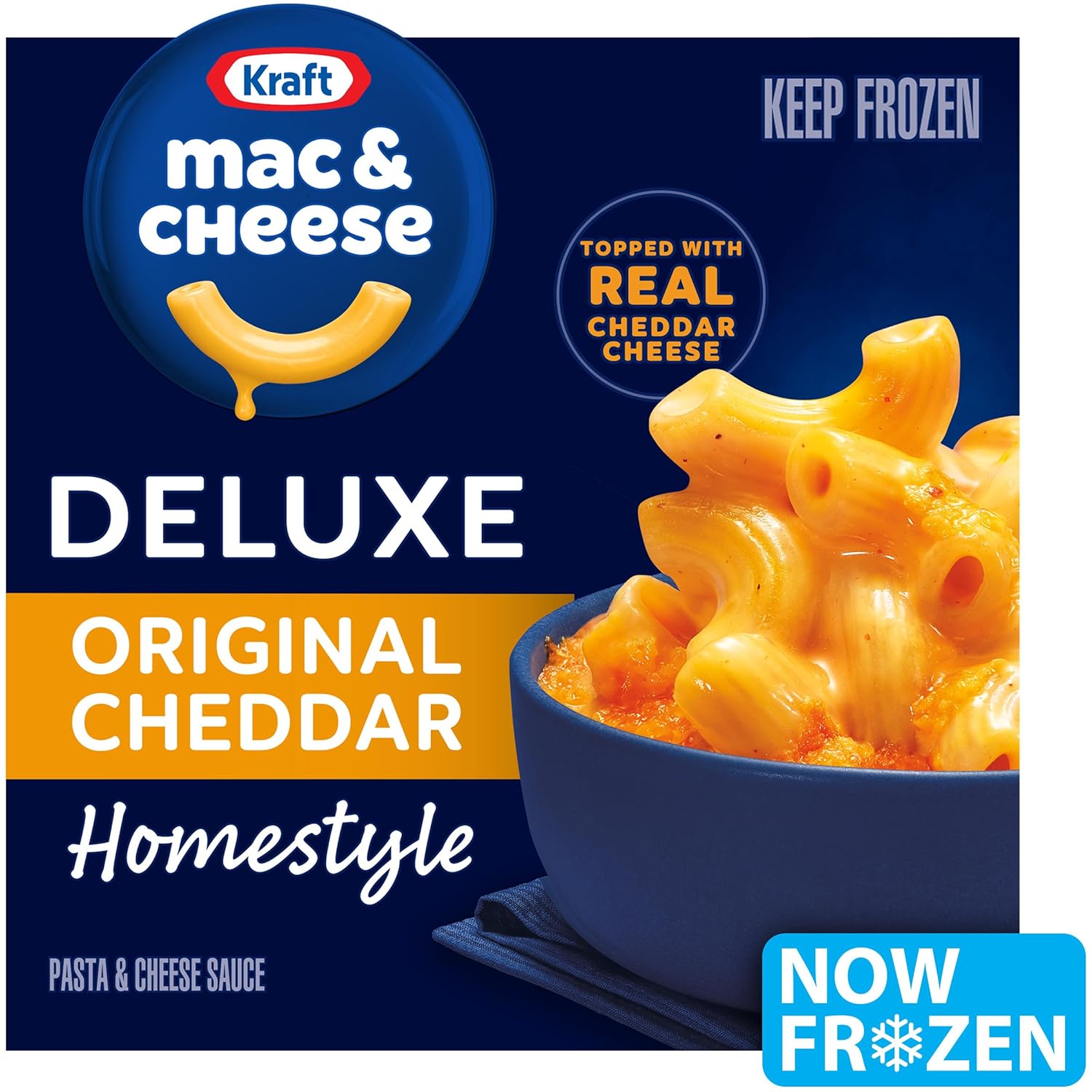 Amazon.com: Kraft Deluxe Frozen Meal, Original Cheddar Mac & Cheese ...