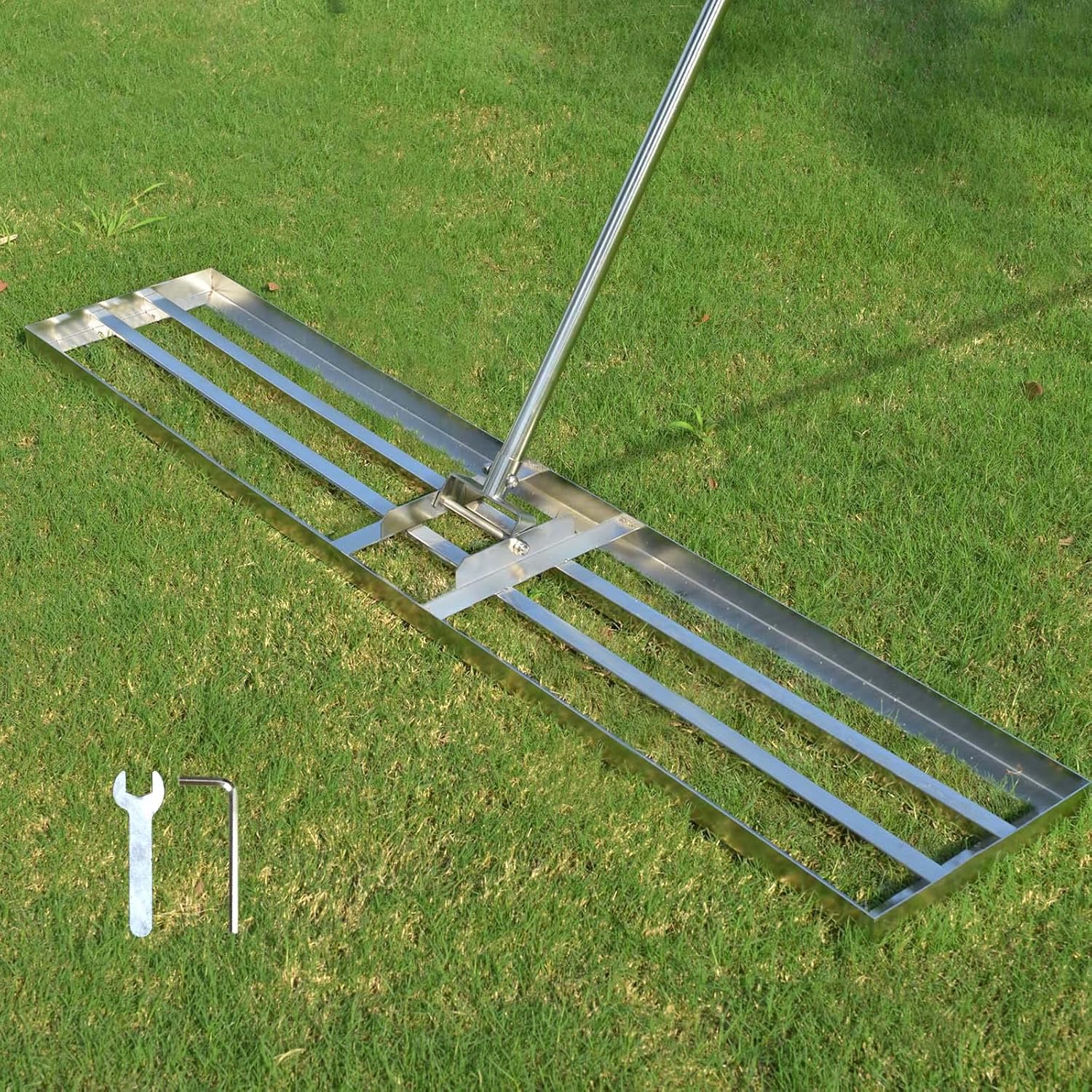 Amazon.com : SurmountWay Lawn Leveling Rake, 45X10inch Lawn Leveler ...
