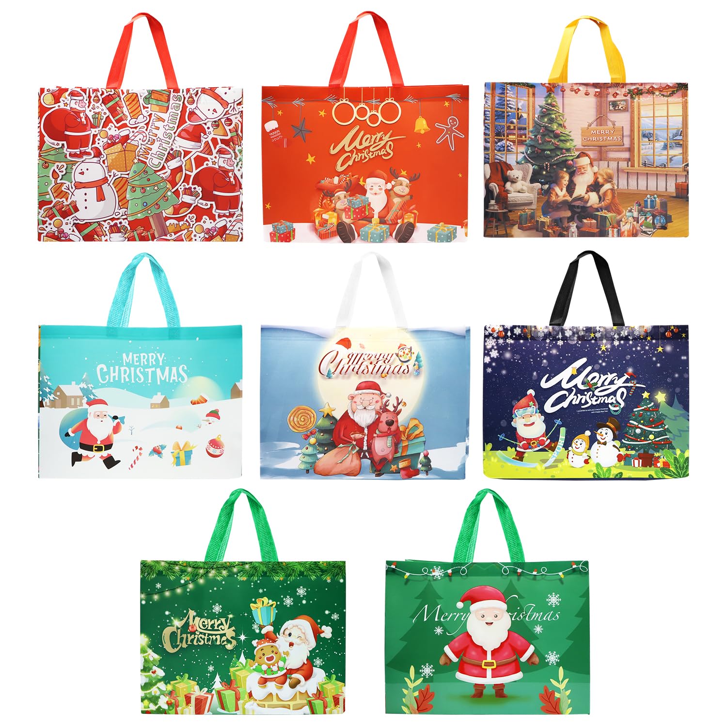 Extra Large Christmas Bags, Christmas Tote Bags with Handles, Reusable ...