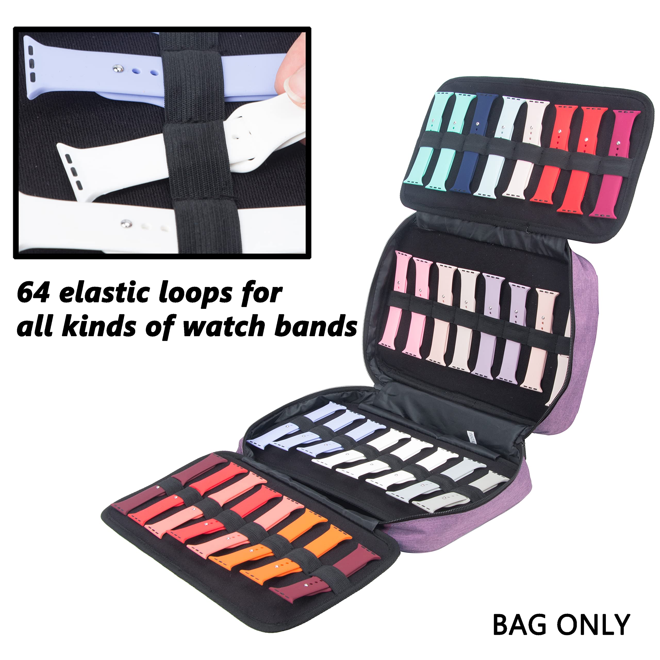 Snapklik.com : PACMAXI 64 Watch Band Storage, Watch Band Case For All ...