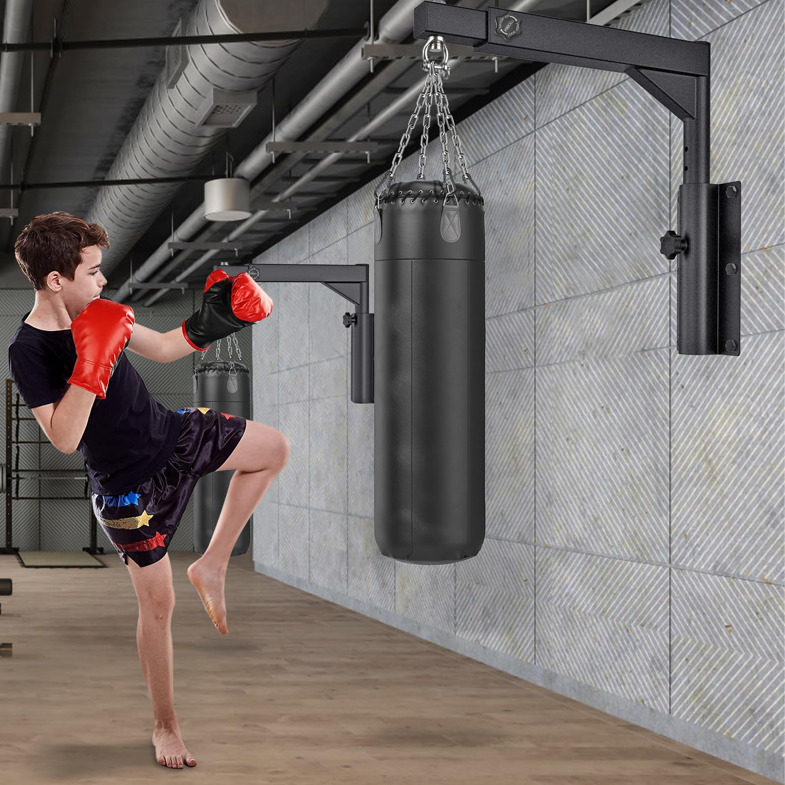 Snapklik.com : Heavy Bag Hanger Wall Mount, Punching Bag Hanger Stand ...