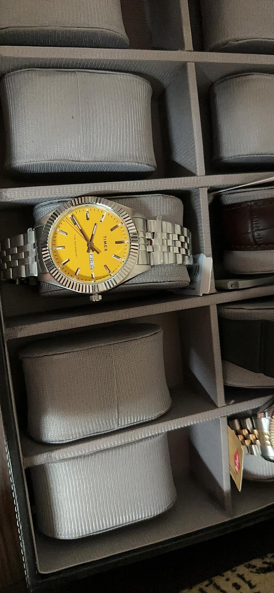 Buy TIMEX 3 Hands Men's Analog Yellow Dial Coloured Quartz Watch, Round ...