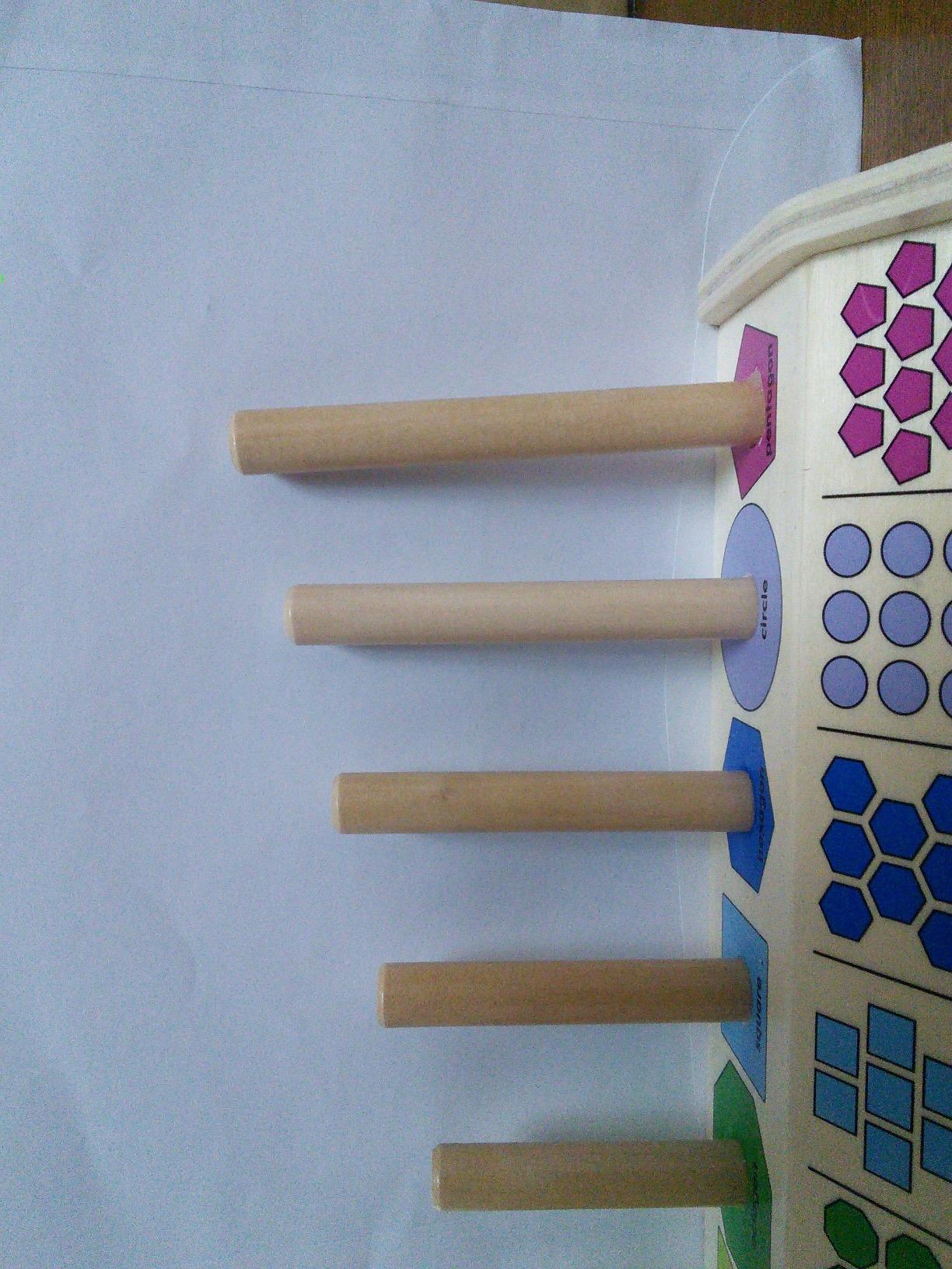 Melissa & Doug Counting Shape Stacker | Developmental Toy | Motor ...