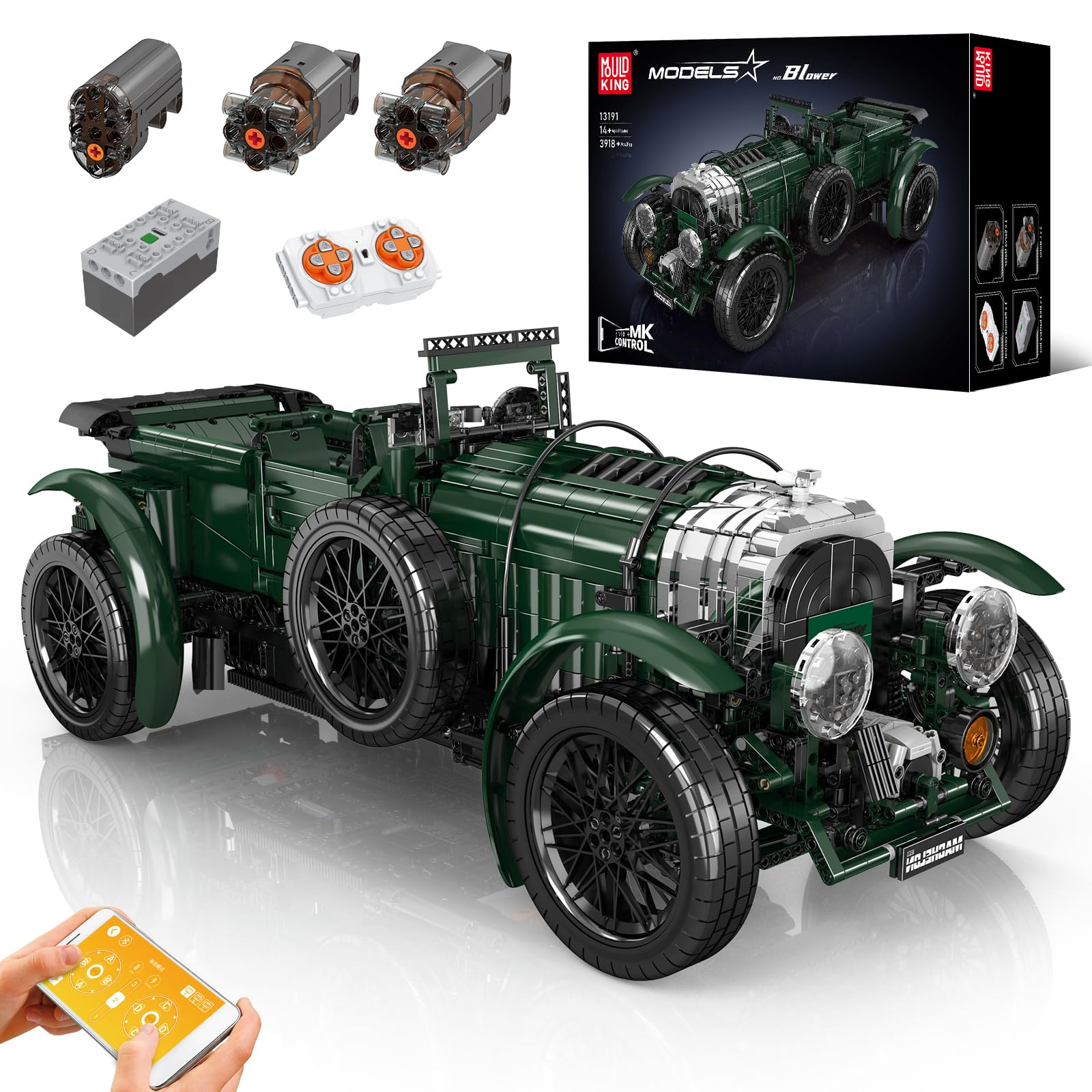 Mould King 13191 Technik Ferngesteuert Oldtimer Bausteine Modell ...