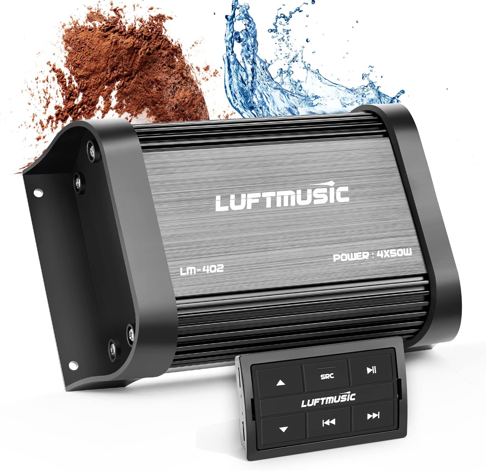 Amazon.com: Marine Bluetooth Amplifier Waterproof Class D Amp UTV Amp 4 ...