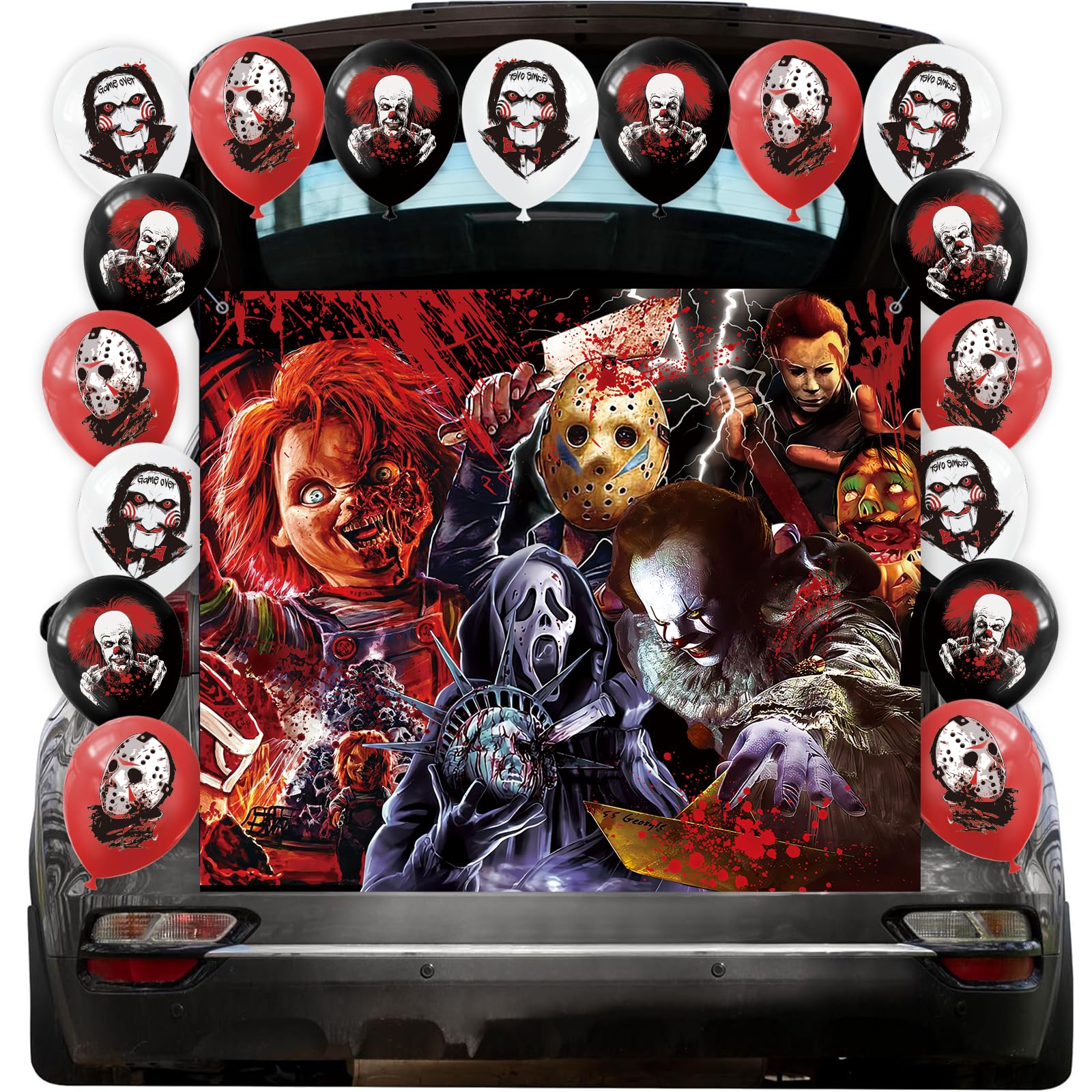 Amazon.com: Horror Classic Movie Birthday Supplies, Horror Themed ...