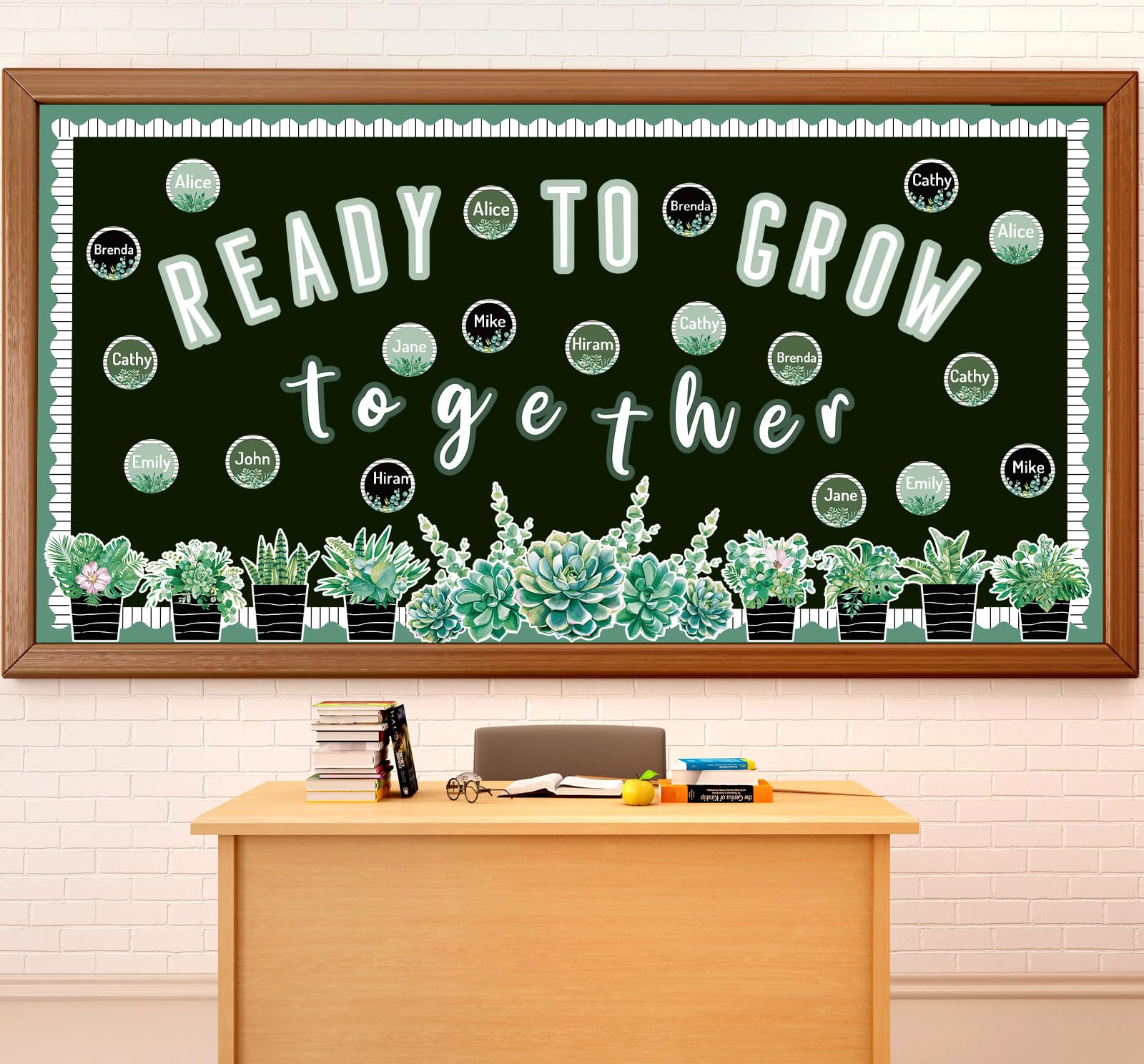 Classroom Decorations Elementary Succulent Plant Bulletin Board Kit ...