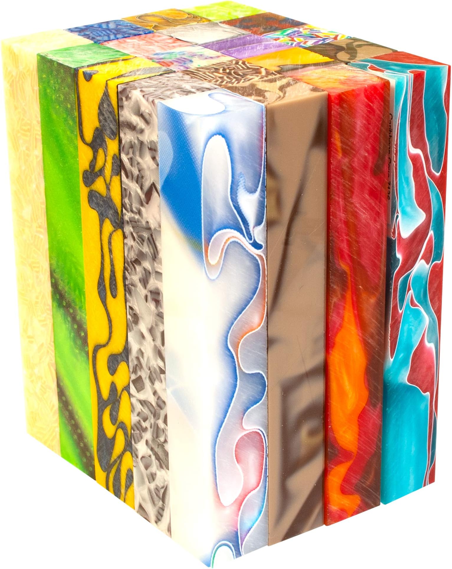 Amazon.com: Multi-Colored Variety - Acrylic Acetate Pen Blanks (10-Pack)