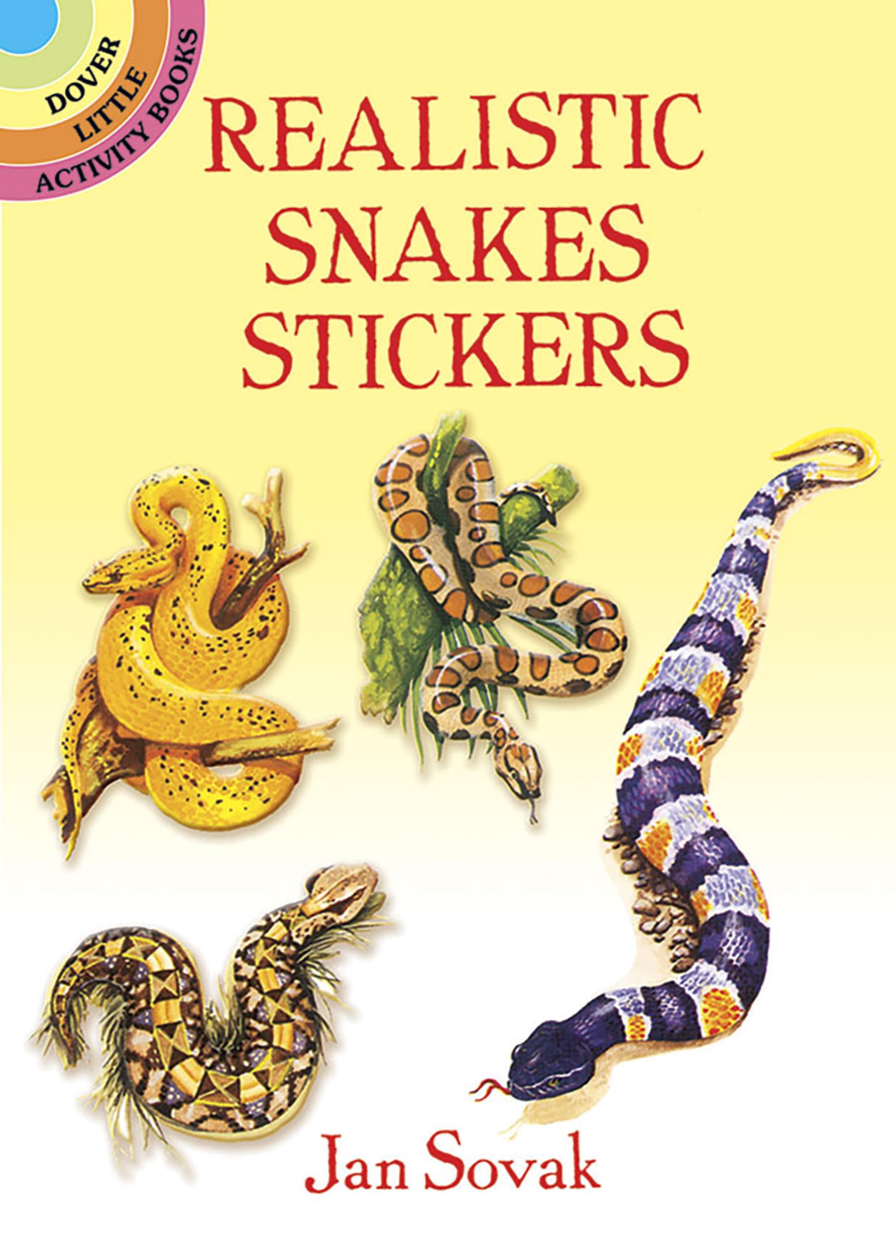 Realistic Snakes Stickers (Dover Little Activity Books: Animals): Jan ...