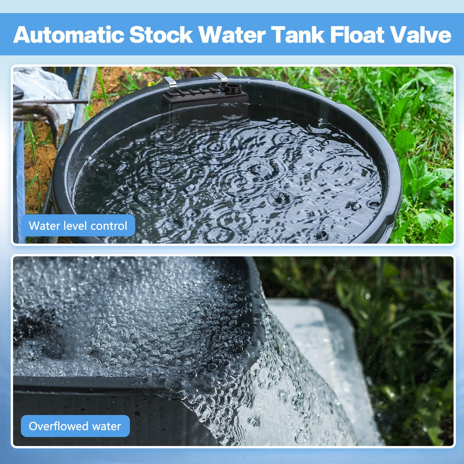 Snapklik.com : 2 Pcs Water Trough Float Valve Stock Tank Float Valve ...