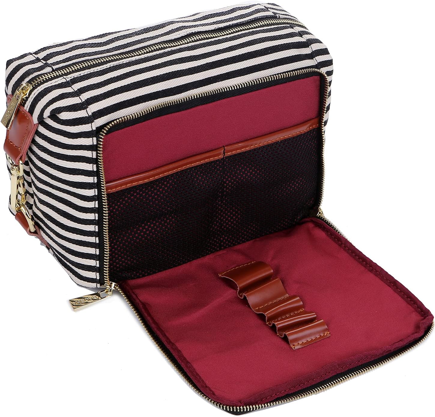 Amazon.com : Baosha XS-04 Canvas Travel Toiletry Bag Shaving Dopp Case ...