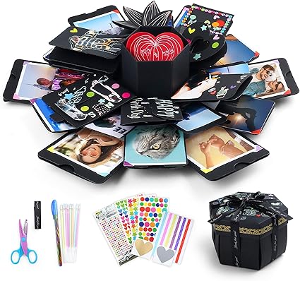 Amazon.com: LotFancy Explosion Gift Box, DIY Surprise Photo Box ...