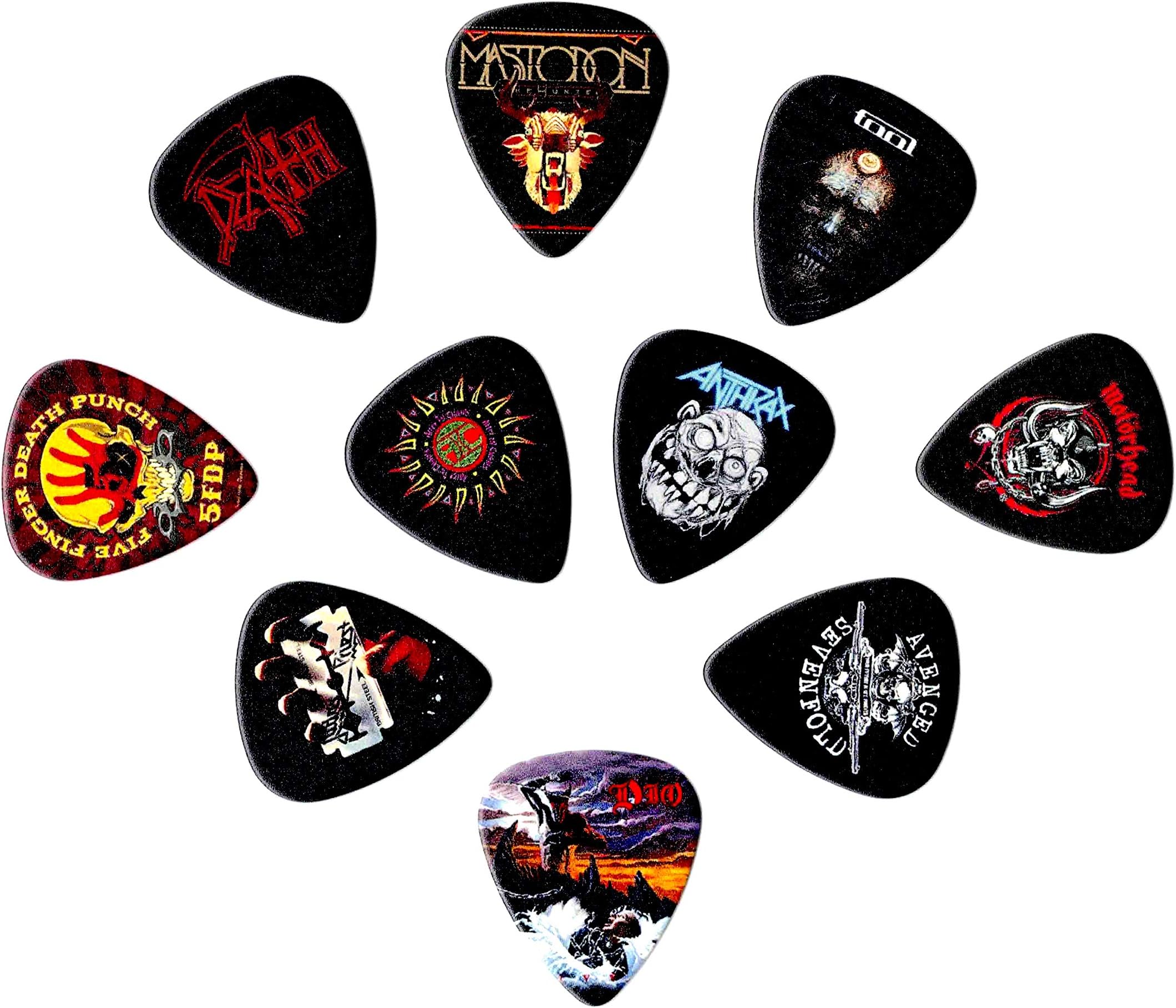 Amazon.com: Musical Band Guitar Picks (Metal Band Artists) : Musical ...