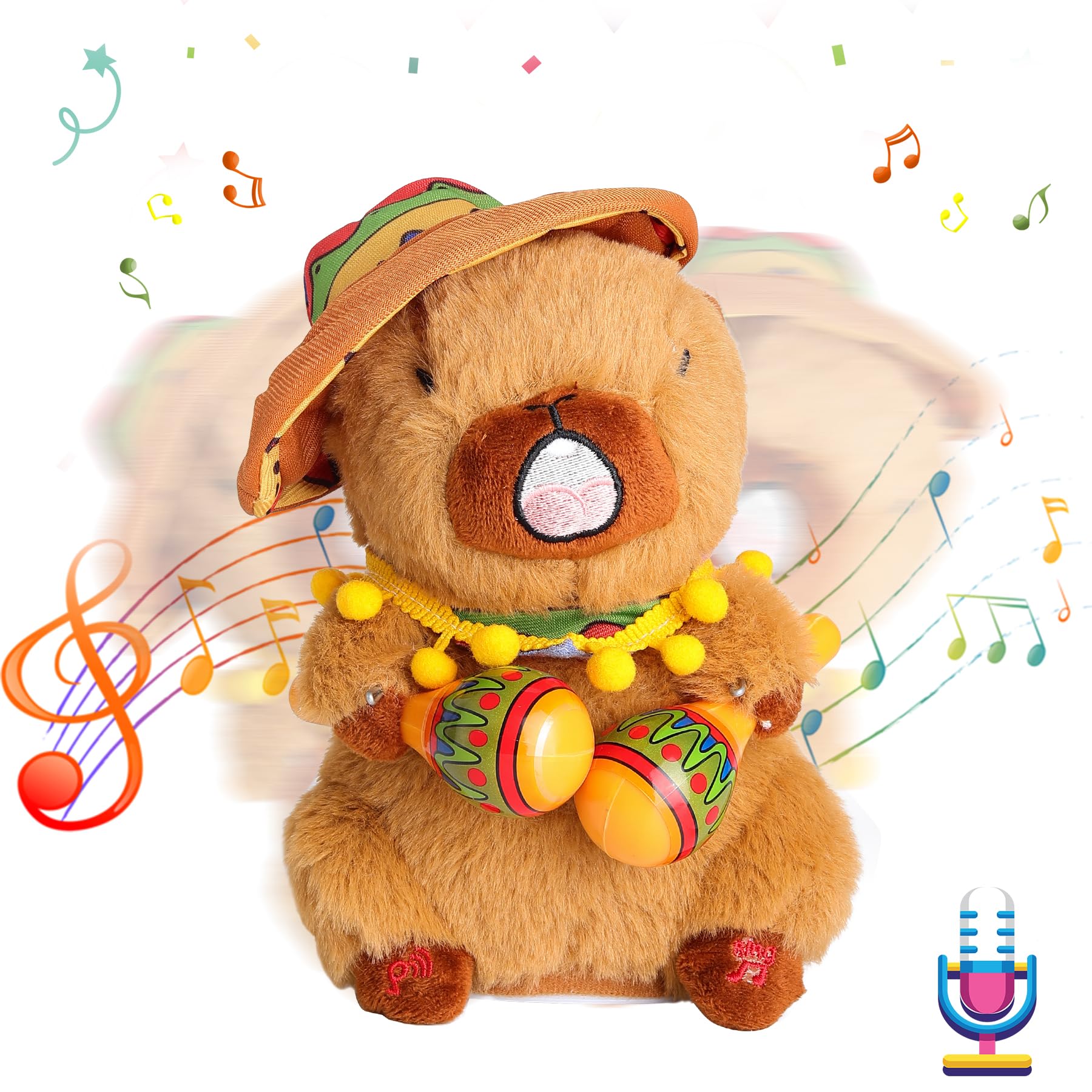 Buy MIAODAM Capibara Dancing Talking Mimicking Toys for Baby and Kids ...