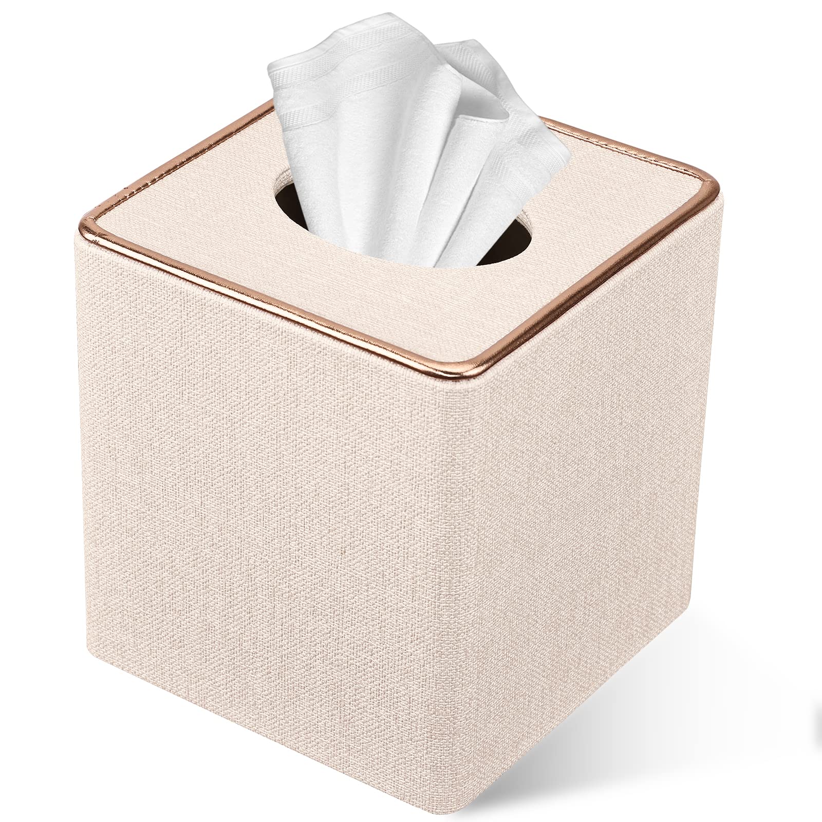 Amazon.com: Tissue Box Cover, PU Leather Tissue Box Holder Square ...