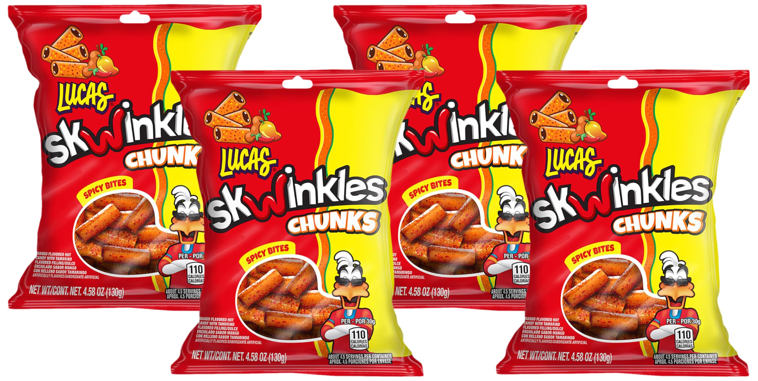 Amazon.com: Lucas Skwinkles Sweet & Sour Candy Chunk Mango Flavored ...