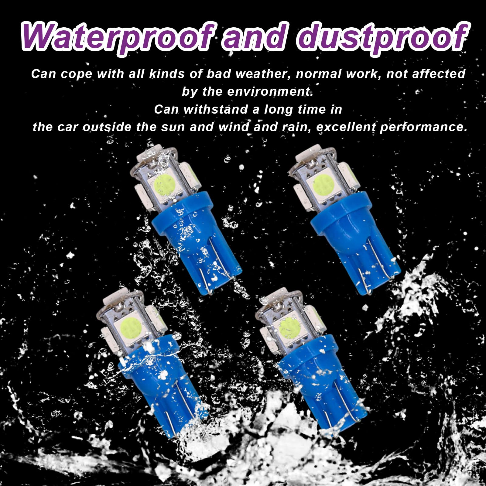 Snapklik.com : Suvnie 10 PCS Car Interior LED Light Bulb, T10 5050 5SMD ...