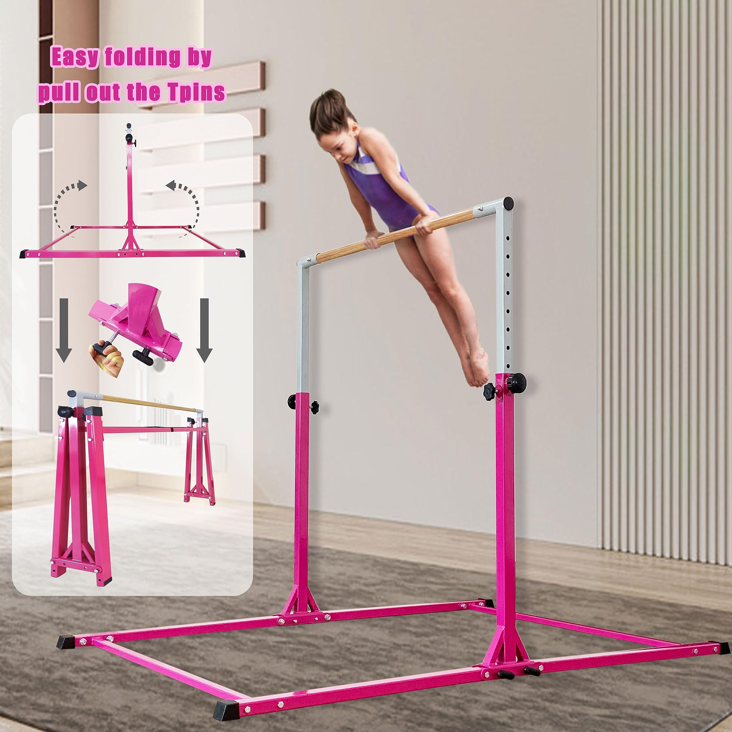 Snapklik.com : PreGymnastic No Wobble Gymnastics Bar, 6ft Long Base ...