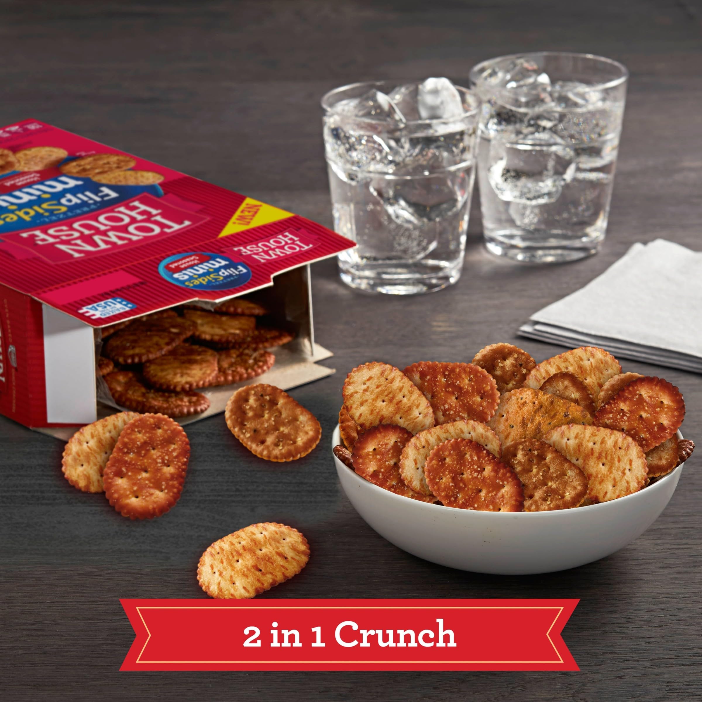 Snapklik.com : Town House FlipSides Minis Oven Baked Crackers, Lunch ...