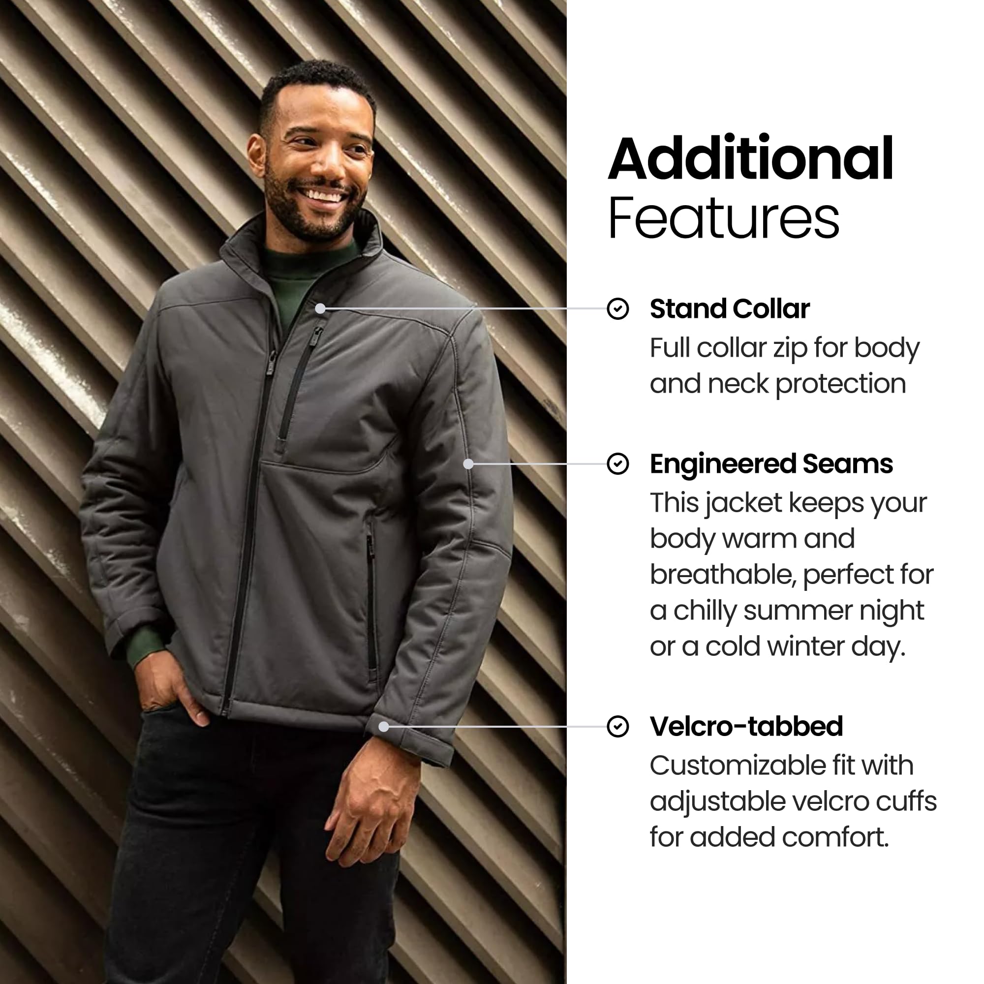 Snapklik.com : Weatherproof Mens Softshell Jacket For Men, Wind & Water ...